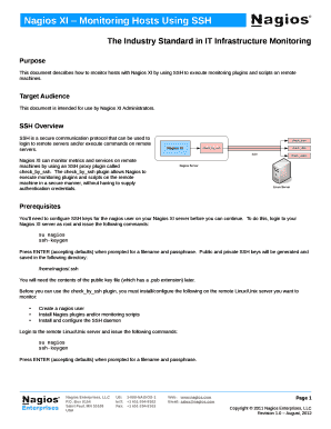 Fillable Online Nagios XI Monitoring Hosts Using SSH Fax Email Print - pdfFiller
