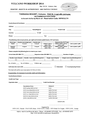 Fillable Online lnf infn Workshop Accommodation Form - Infn Fax Email ...