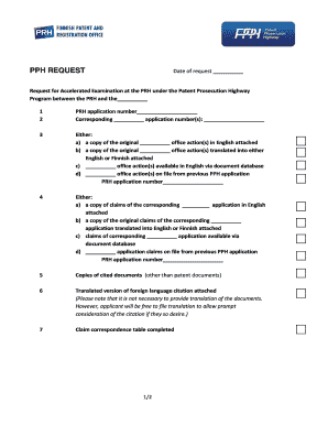 Fillable Online jpo go PPH REQUEST - Japan Patent Office Fax Email ...