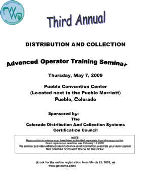 Fillable Online Colorado Distribution And Collection Systems Fax Email ...