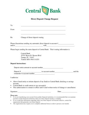 Fillable Online UMe Direct Deposit Change Form 03-26-2013 Fax Email ...