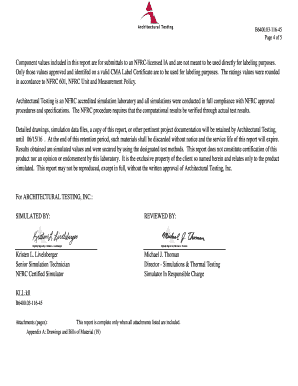 Fillable Online NFRC U-FACTOR amp SHGC VT COMPONENT MODELING APPROACH ...