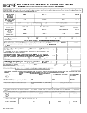 Louisiana Birth Certificate Amendment Form | semashow.com
