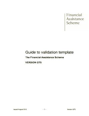Fillable Online Guide to validation template Fax Email Print - pdfFiller