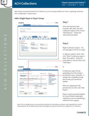 Fillable Online ACH Collections Fax Email Print - pdfFiller