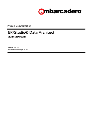 Fillable Online ER/Studio Data Architect Quick Start Guide - Product ...