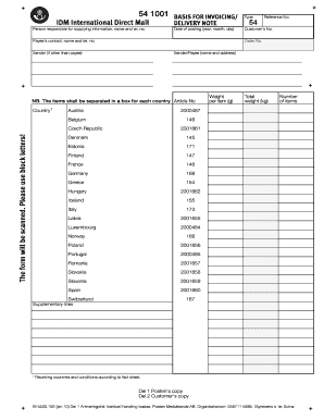 Fillable Online posten The form will be scanned. Please use block ...