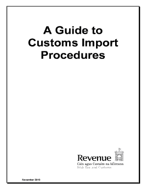 Fillable Online Customs Import Fax Email Print - pdfFiller