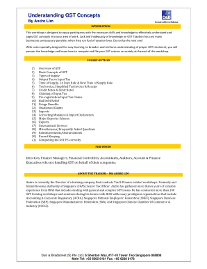 Fillable Online Understanding GST Concepts Fax Email Print - pdfFiller