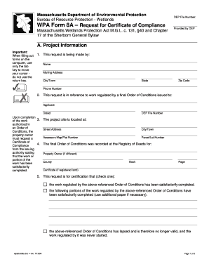 Fillable Online sherbornma WPA/Sherborn Form 8A Fax Email Print - pdfFiller