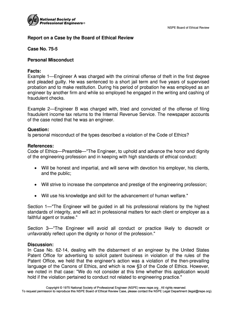 Fillable Online Personal Misconduct Fax Email Print - pdfFiller