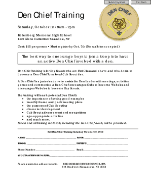 Fillable Online storage trcbsa Den Chief Training - Theodore Roosevelt ...