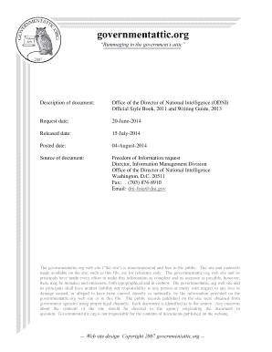 Fillable Online governmentattic Office of the Director of National ...