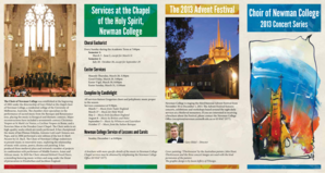 Fillable Online newman unimelb edu Newman Choir Brochure 2013 - final ...