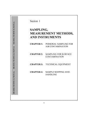 Fillable Online OR-OSHA TECHNICAL MANUAL Fax Email Print - pdfFiller