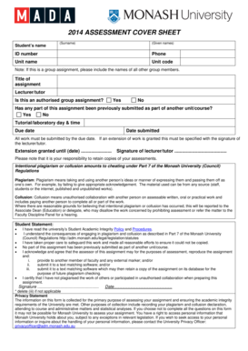 Fillable Online artdes monash edu Off-campus student ID card form ...