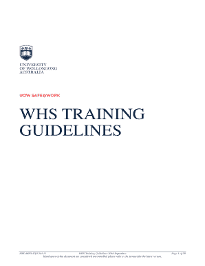 Fillable Online WHS TRAINING Fax Email Print - pdfFiller