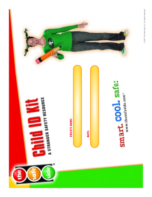 Fillable Online Child ID Kit - The Safe Side Fax Email Print - pdfFiller