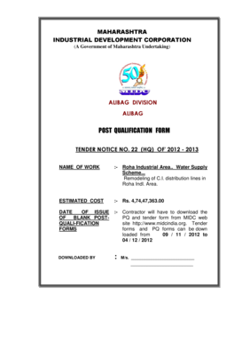 Fillable Online midcindia MAHARASHTRA INDUSTRIAL DEVELOPMENT ...