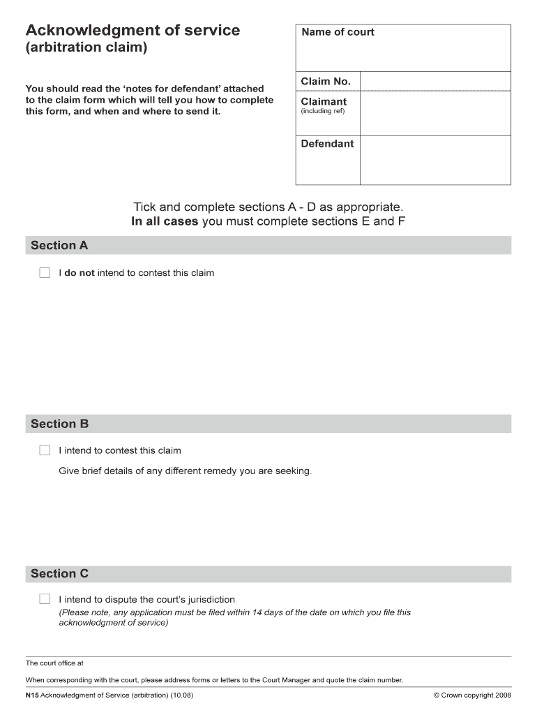 Fillable Online (arbitration claim) Fax Email Print - pdfFiller