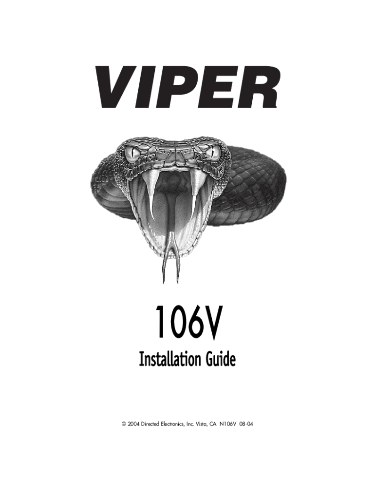 Fillable Online Table of Contents INSTALLATION GUIDE - DirectedDealers.com Fax Email Print ...