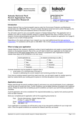 Fillable Online environment gov Research permit application form (PDF ...