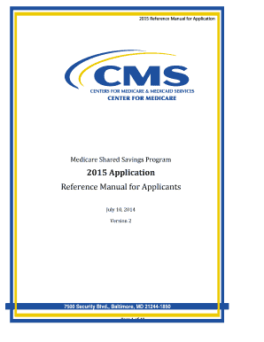 Fillable Online 2015 MSSP Application Reference Manual Fax Email Print ...