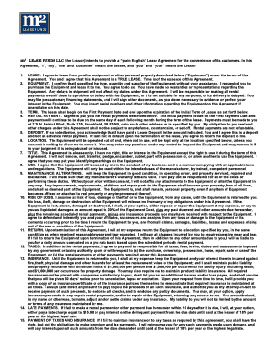 Fillable Online m2 LEASE FUNDS LLC (the Lessor) intends to provide a ...