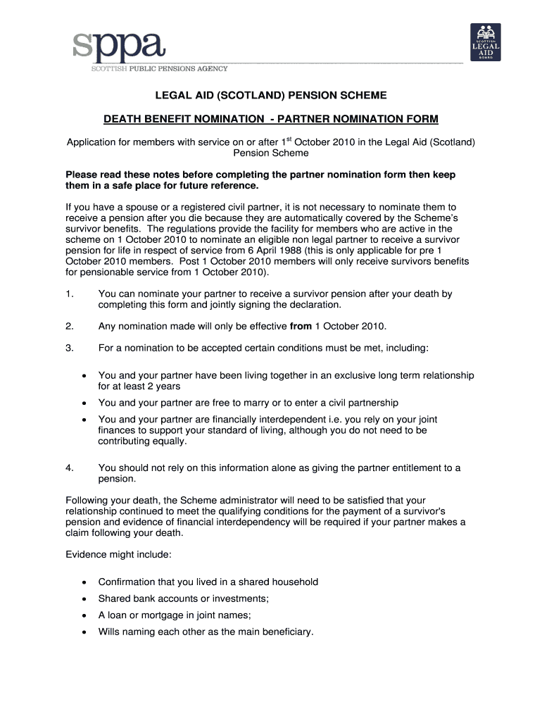 Fillable Online Partner nomination form 2 Fax Email Print - pdfFiller