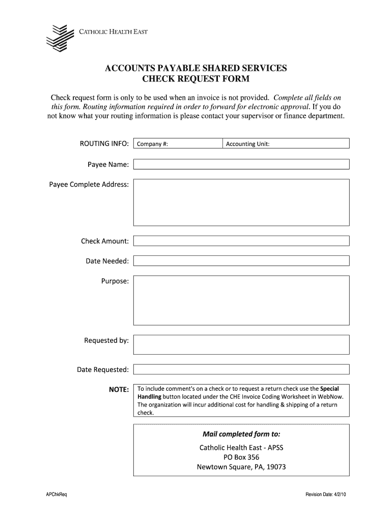 Fillable Online Check Request Form.pdf Fax Email Print - pdfFiller