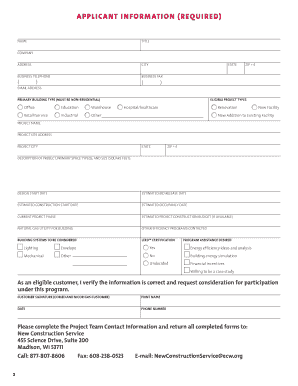 Fillable Online New Construction Application - ComEd Fax Email Print ...