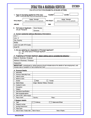 Fillable Online Download Visa Form Fax Email Print - pdfFiller