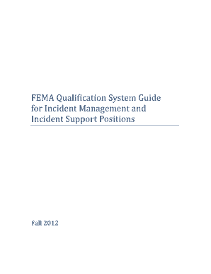 Fillable Online FEMA Qualification System Guide Fax Email Print - pdfFiller