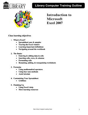 Fillable Online What is Excel Fax Email Print - pdfFiller