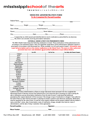 Fillable Online msa k12 ms Prescription and Examination Form ...