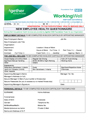 Hospital Employee Satisfaction Survey Questions | pdfFiller