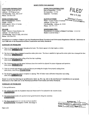 Fillable Online SIGHT INSPECTION REPORT Fax Email Print - pdfFiller