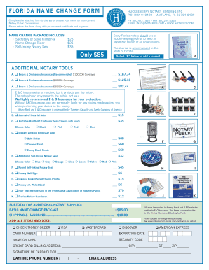 Fillable Online Florida Name Change Form Fax Email Print - pdfFiller