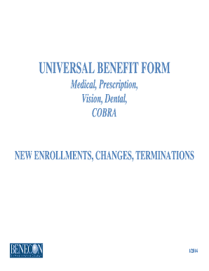 Fillable Online UNIVERSAL BENEFIT FORM Fax Email Print - pdfFiller