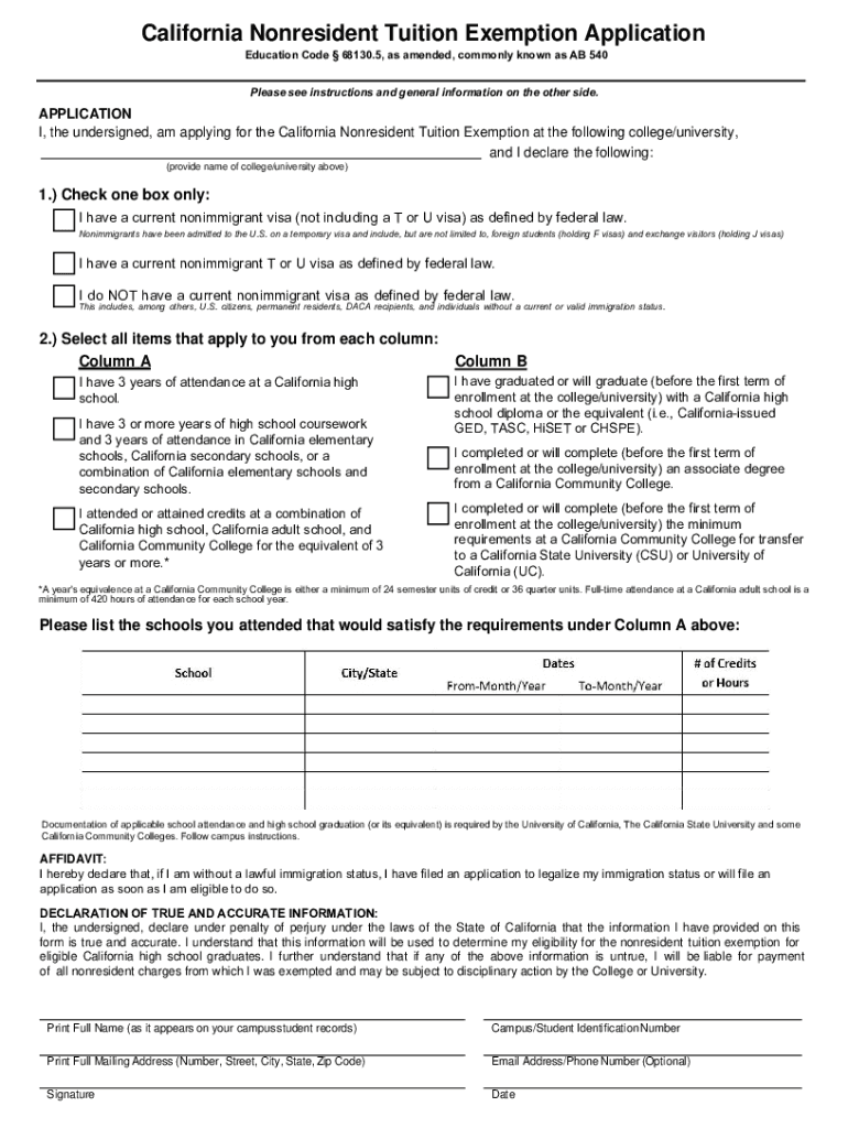 Ab540 form: Fill out & sign online | DocHub