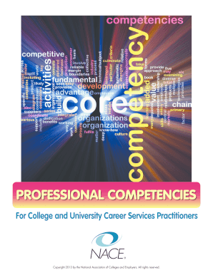 Fillable Online professional competencies - NACE Fax Email Print ...