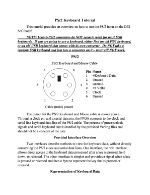 Fillable Online PS/2 Keyboard Tutorial PS/2 - Class Home Pages Fax ...