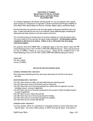Fillable Online P&SP Form 7003-i Page 1 of 2 Fax Email Print - pdfFiller