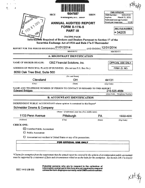 Fillable Online Page 1 */ OMBAPPROVAL SECU SSION OMB Number ... Fax ...