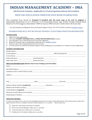 Fillable Online INDIAN MANAGEMENT ACADEMY IMA Fax Email Print - pdfFiller