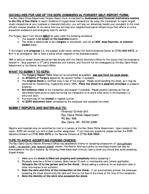 Fillable Online ECPD - Forgery Report Form.doc Fax Email Print - pdfFiller