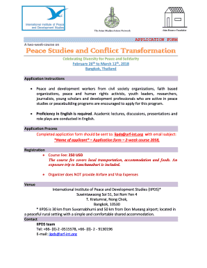 Fillable Online IPT APPLICATION FORM - PCDN Fax Email Print - pdfFiller