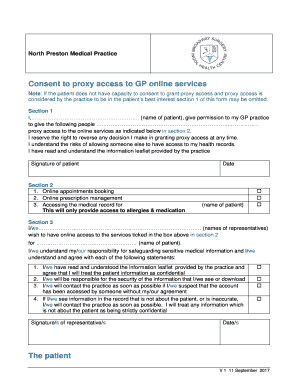 Fillable Online Proxy Consent Form Fax Email Print - pdfFiller