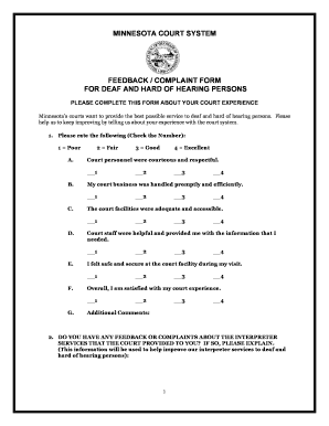 Fillable Online MINNESOTA COURT SYSTEM Fax Email Print - pdfFiller