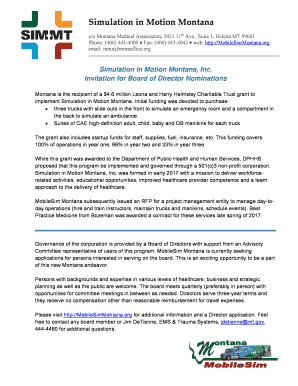 Fillable Online Simulation in Motion Montana - Best Practice Medicine ...